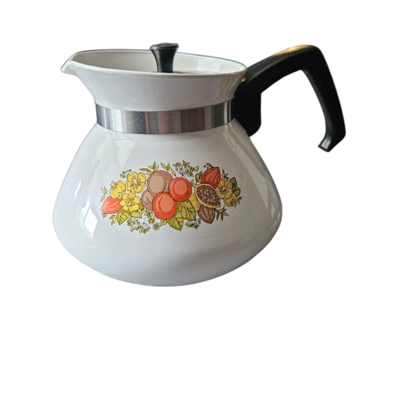 Corningware | Kitchen | Vintage Corning Ware Floral Coffee Pot With Lid ...